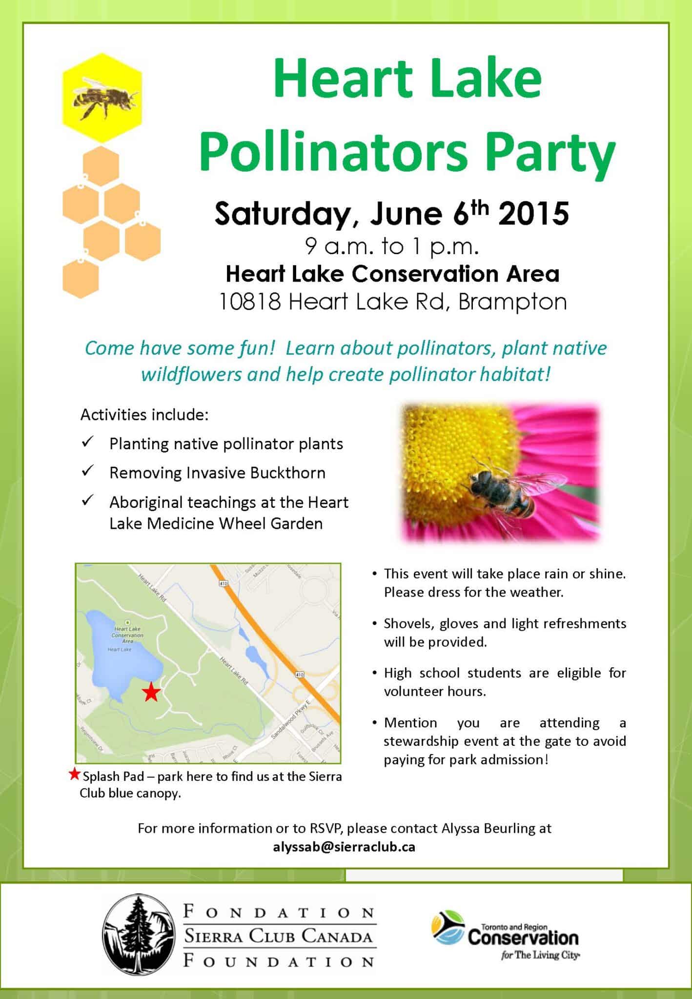 Heartlake Pollinator Party - June 6, 2015! - Sierra Club Canada ...